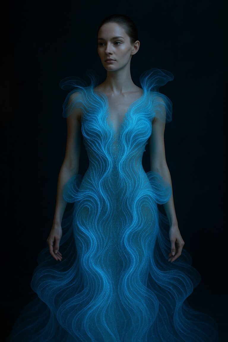 Bioluminescent algae dress by Iris Van Herpen: When fashion becomes a ...